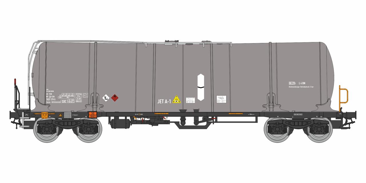 Igra Model H0 CH-LBA Kesselwagen Zacns 88, JET A-1, Ep VI, Igra Model ...