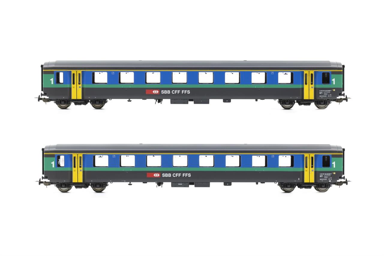 Piko H0 (AC) SBB Wagen-Set EW I A + A, Papagei, Ep. V, 2-tlg ...