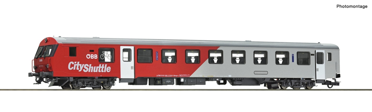 Roco H0 (DC Digital) ÖBB Nahverkehrs-Steuerwagen Bmpz-s, CityShuttle ...