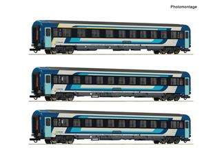 Roco H0 MAV Reisezugwagen-Set Eurofima, Ep. VI, 3-tlg, Roco H0 ...